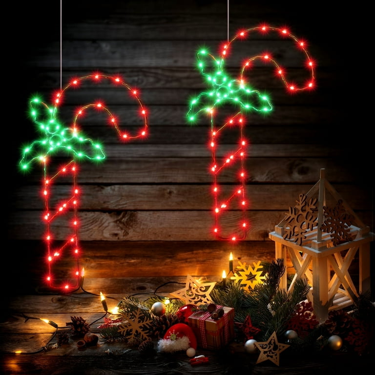 candy cane window decorations