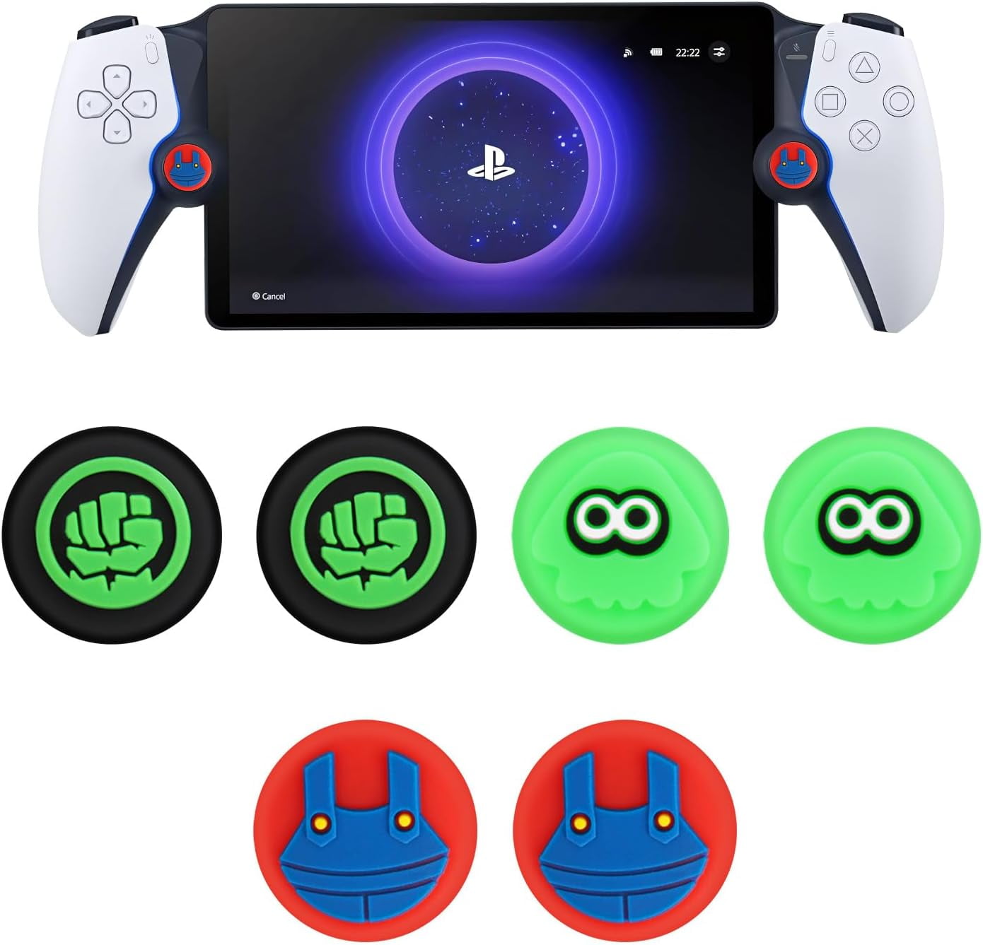 Qoosea 6Pcs Thumb Grip Caps, Wireless Controllers Game Remote Joystick ...