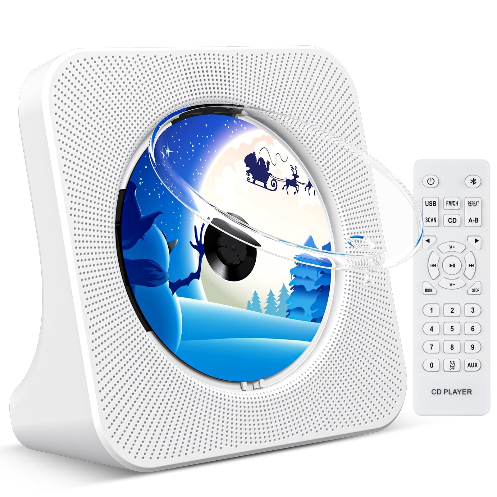 Qoosea CD Player for Home Portable CD Player with Bluetooth CD Player ...