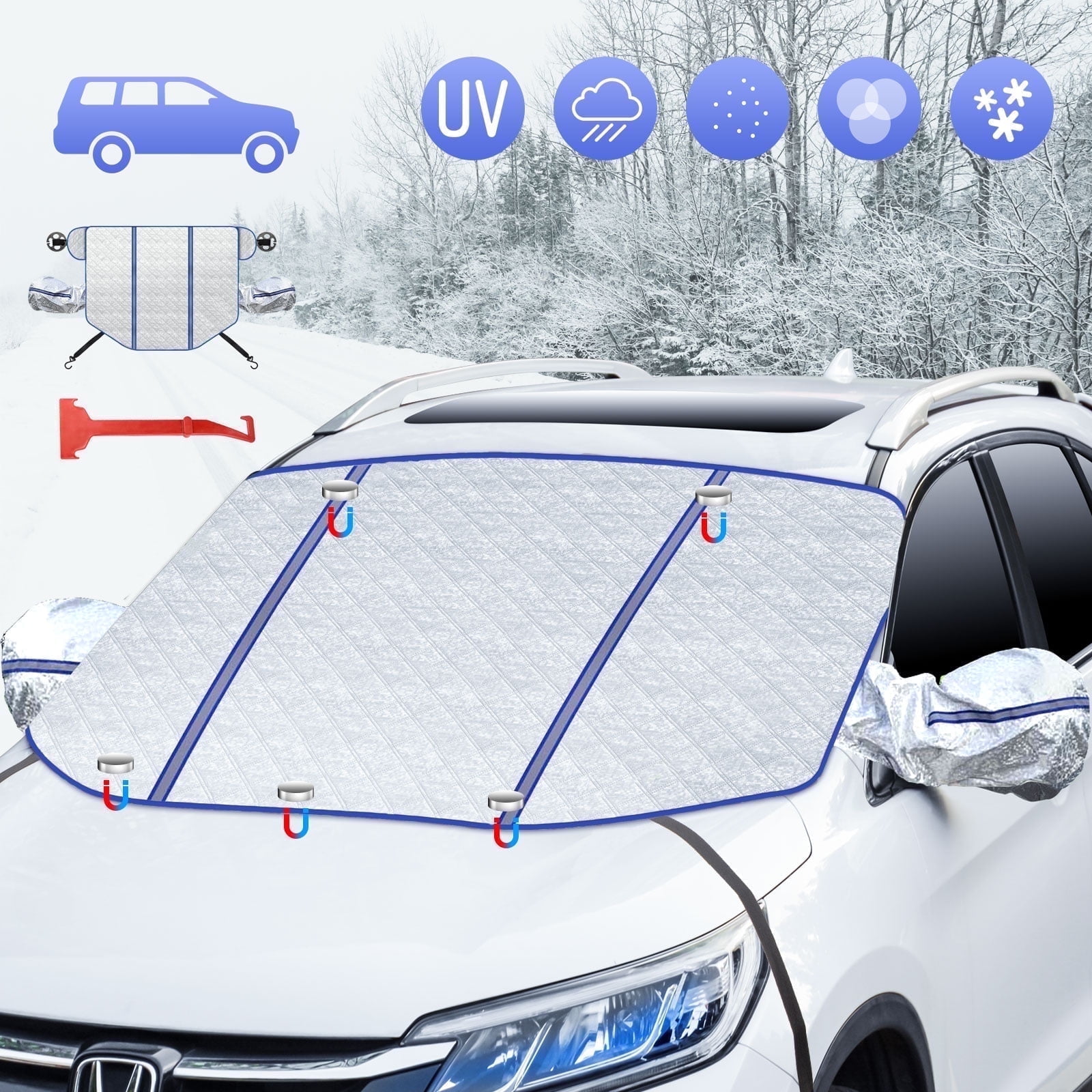 Qoosea Frost Guard Windshield Cover for Ice and Snow,Car Snow Cover ...