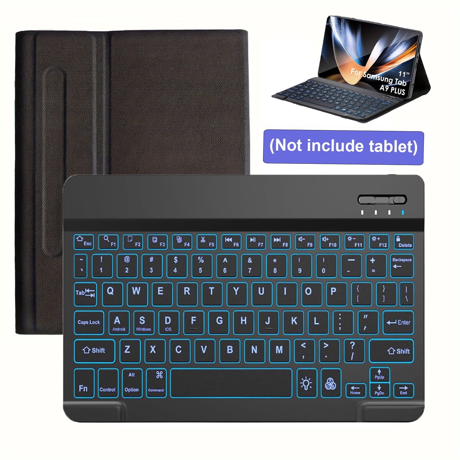 Qoosea for Samsung Galaxy Tab A9 Plus 11 inch Keyboard Case Detachable ...