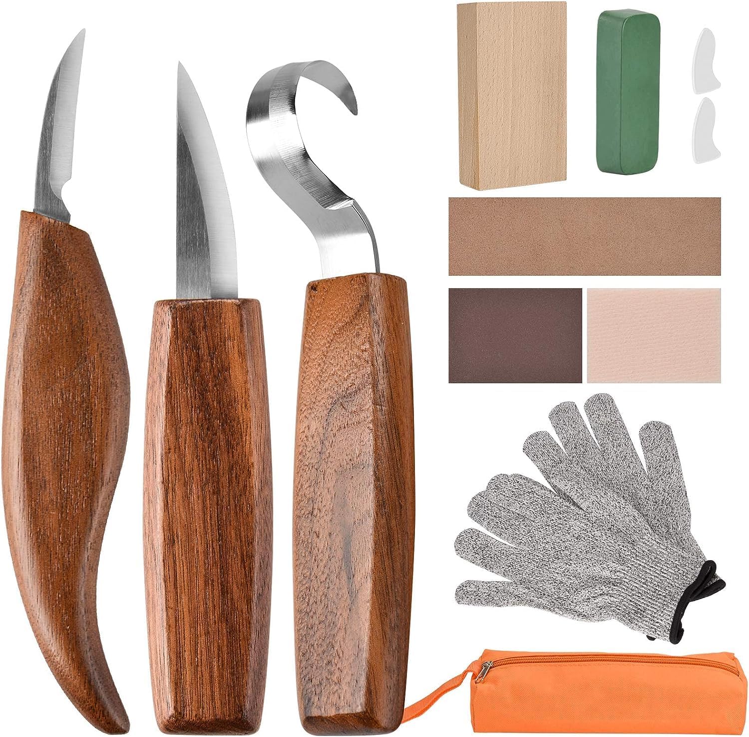 Beavercraft S15 Whittling Wood Carving Kit, Wood Carving Tools Set ...