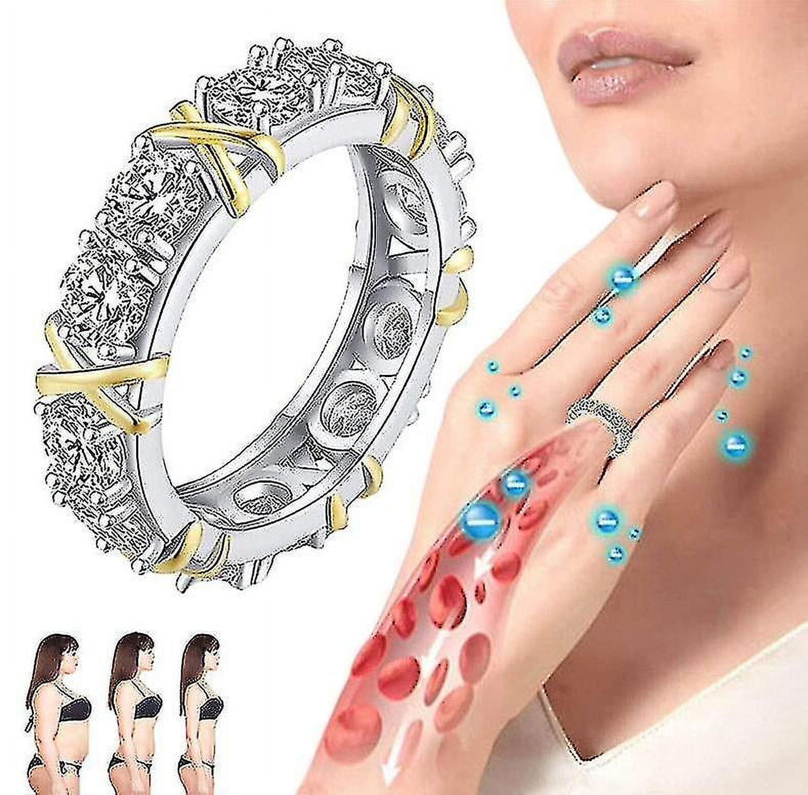 Qoostyle Magnetic Zircon Shaping Cross Full Moissanite Diamond Ring ...