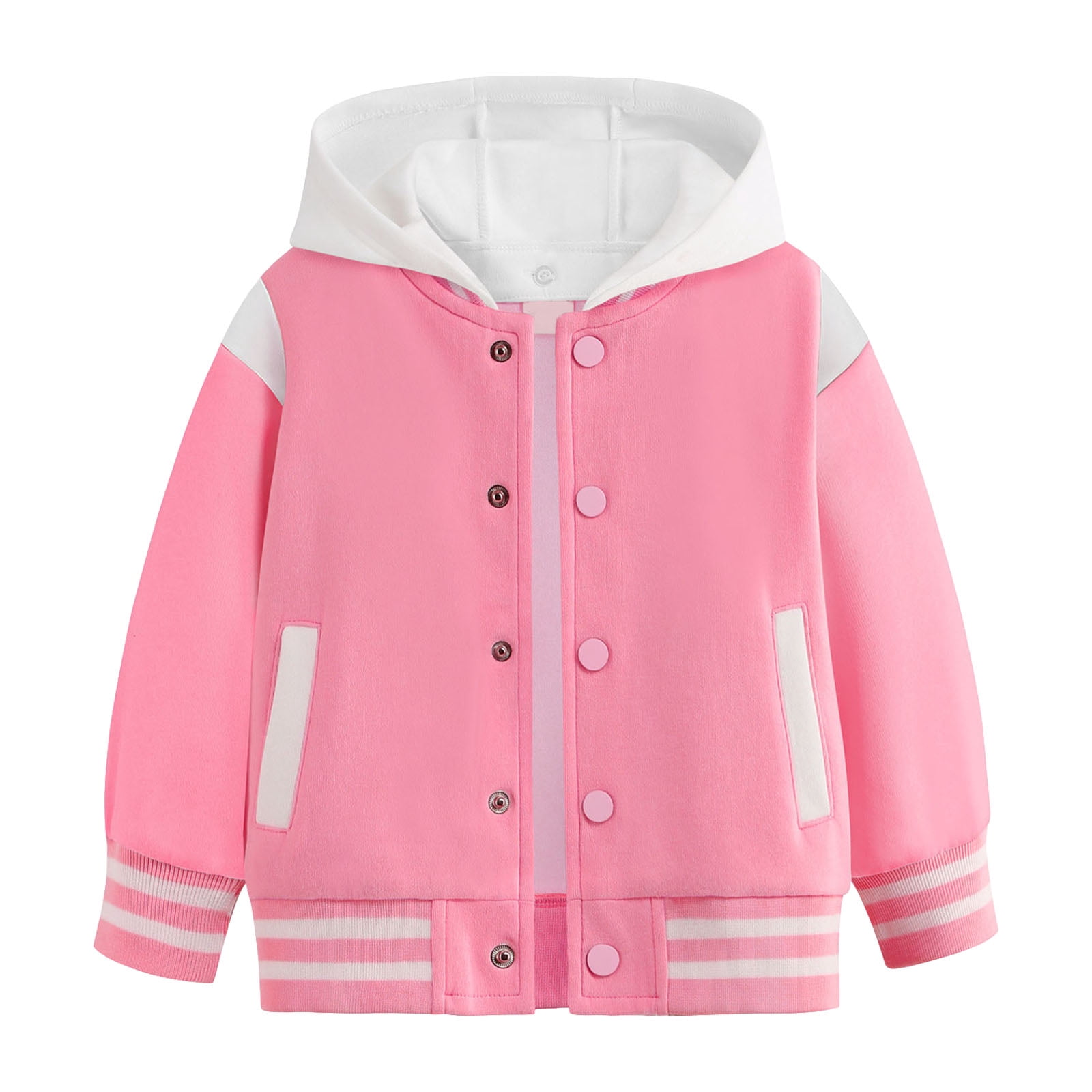 Qopobobo Girls Puffer Jacket Kids Baseball Jacket Boys Girls Varsity ...