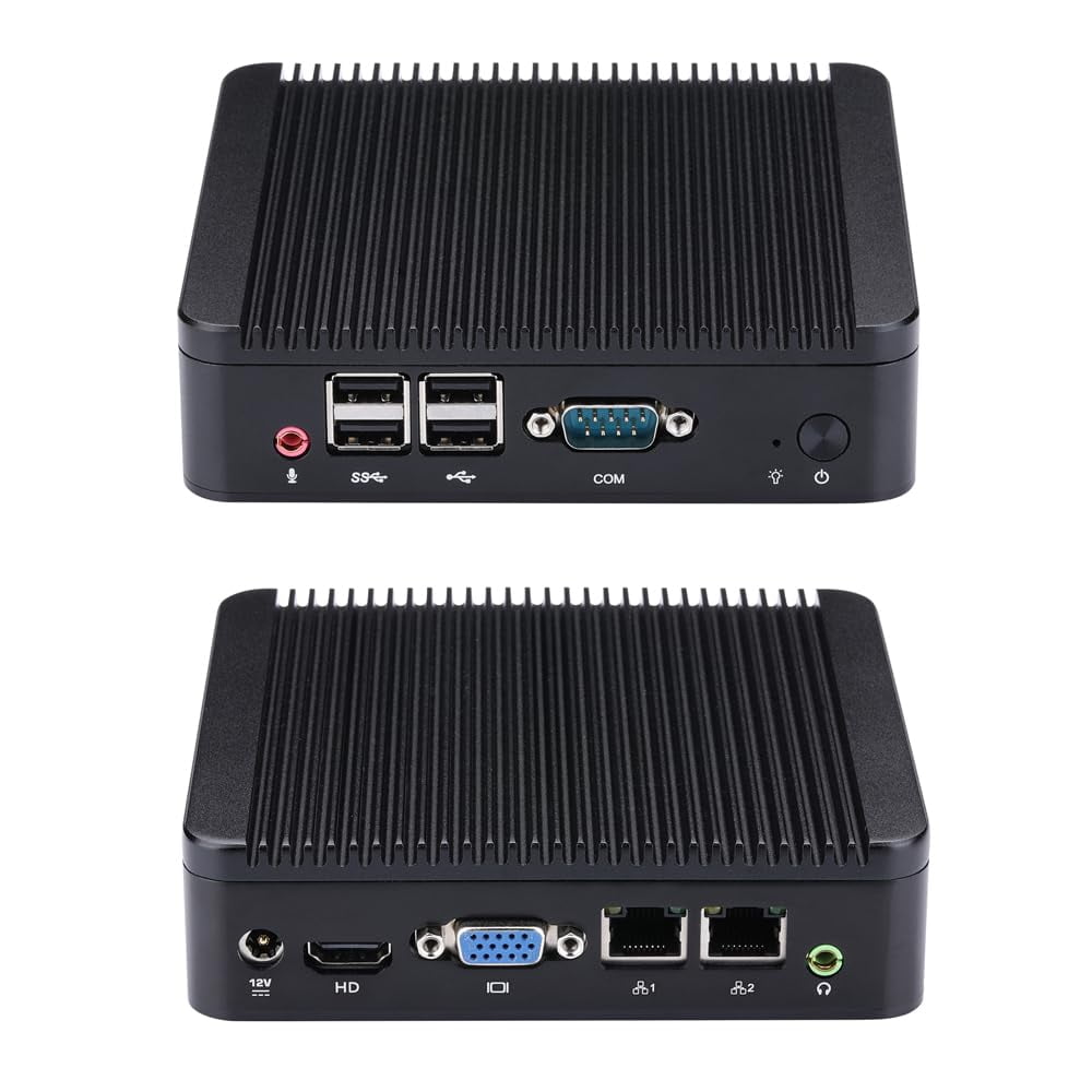 Qotom Mini PC Q210S-S01 with 4GB RAM 64GB SSD, Core i3 Processor, Dual ...