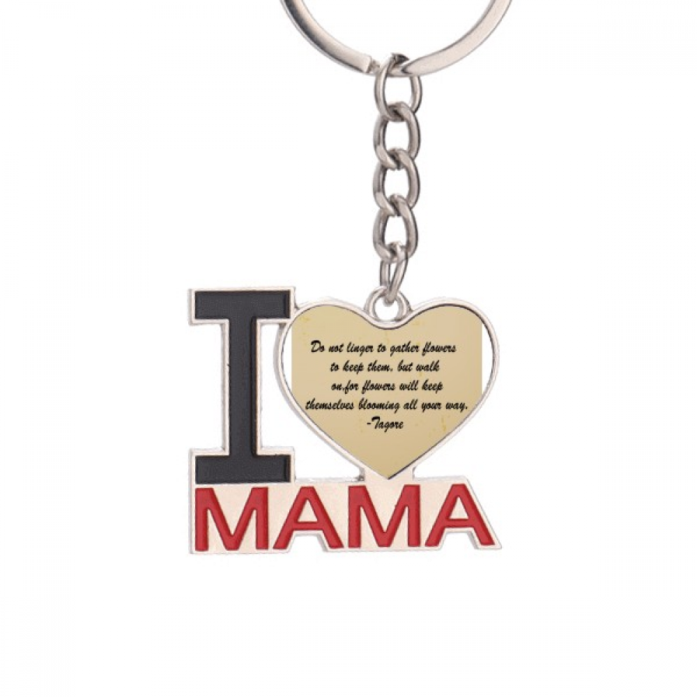 Qoutes Famous People Healing Donnot Gether Flowers Keychain Metal ...