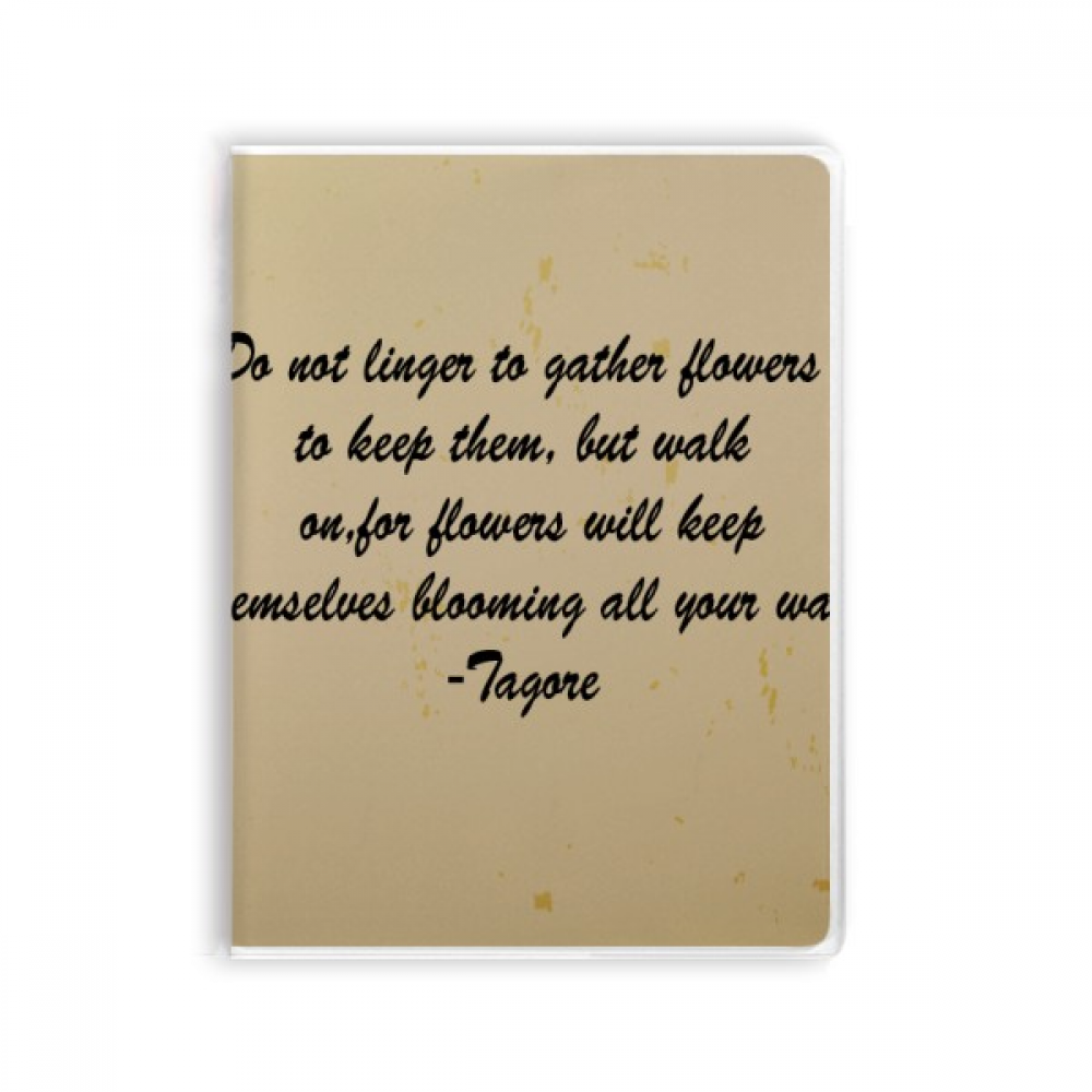 Qoutes Famous People Healing Donnot Gether Flowers Notebook Gum Cover ...