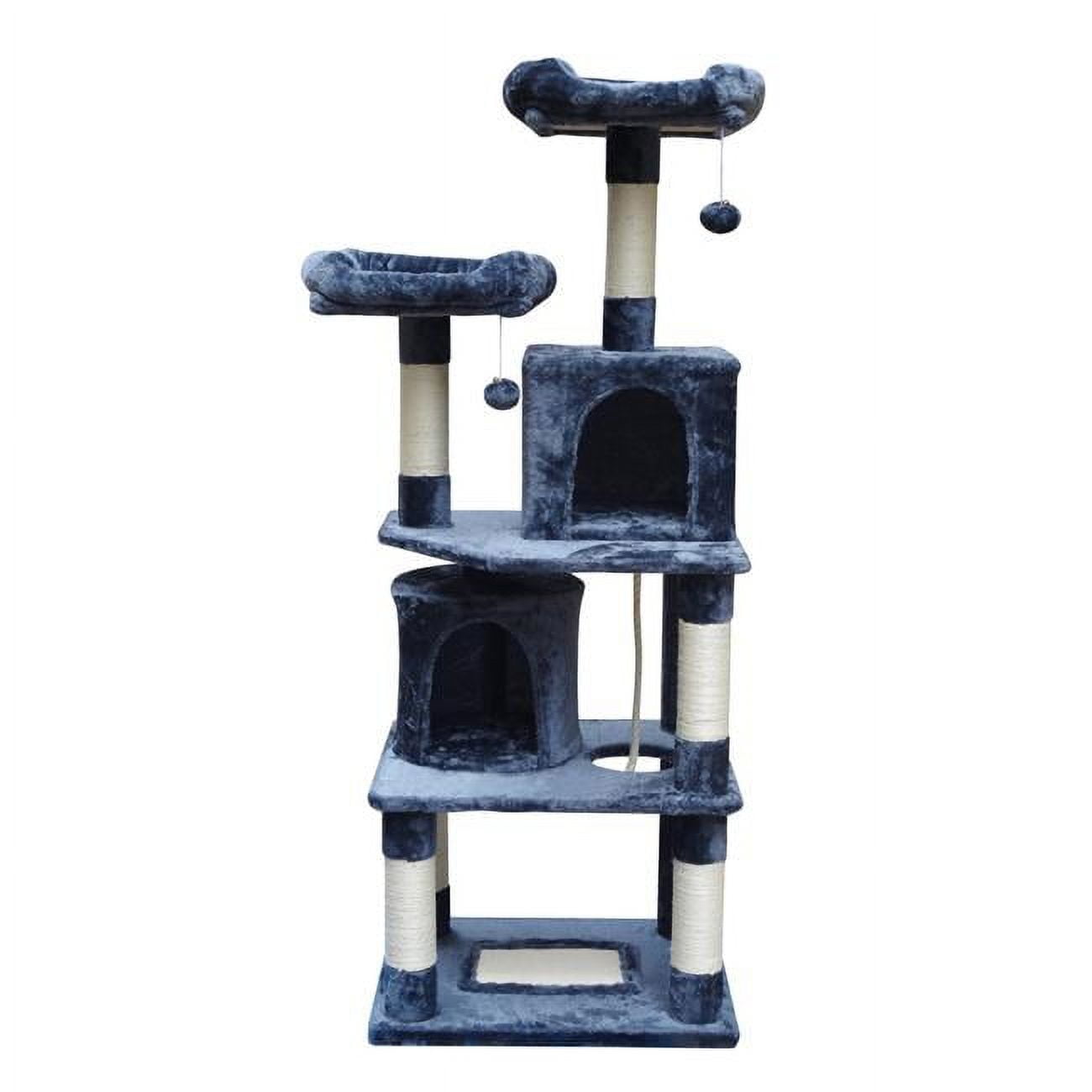 Qpets Qpets 62'' Cat Tree, Super Sturdy Cat Tower with Scratching Posts ...