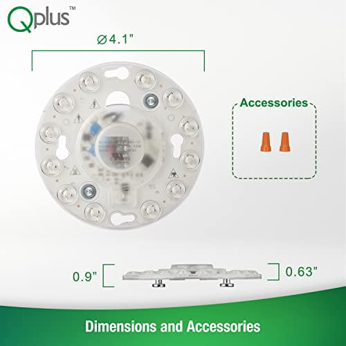Qplus,Dimmable 4.1" 12W,120V, 4000K, LED Light Engine Retrofit Kit, for ...