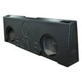 Qpower 12 in. QBOMB Subwoofer Enclosure, Dual GMC 2007-2013 Crew Cab ...