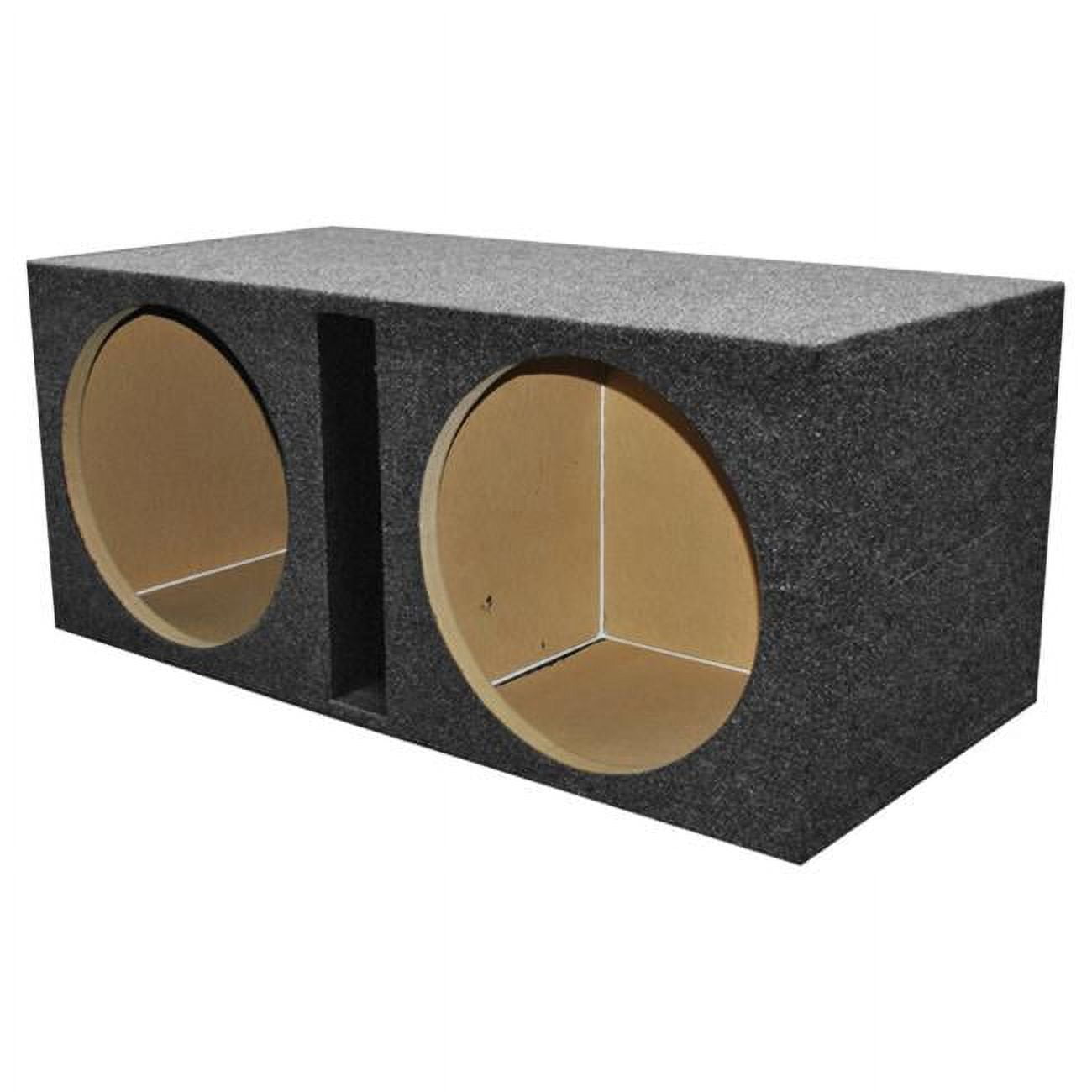 Qpower 2 Hole 15 in. Vented Woofer Box with 1 in. MDF face - Walmart.com