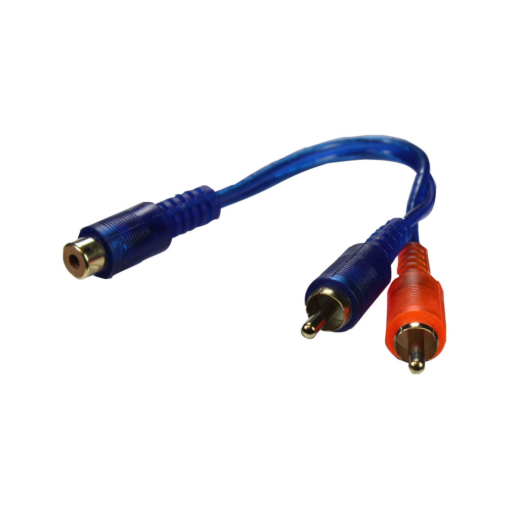 Qpower 2 Male Splitter RCA Superflex - Walmart.com