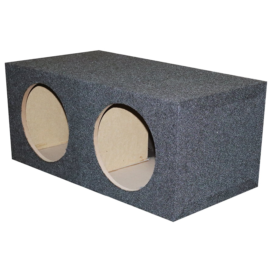 "Qpower Dual 15"" Audio Subwoofer Enclosure, Empty Woofer Box, Square ...