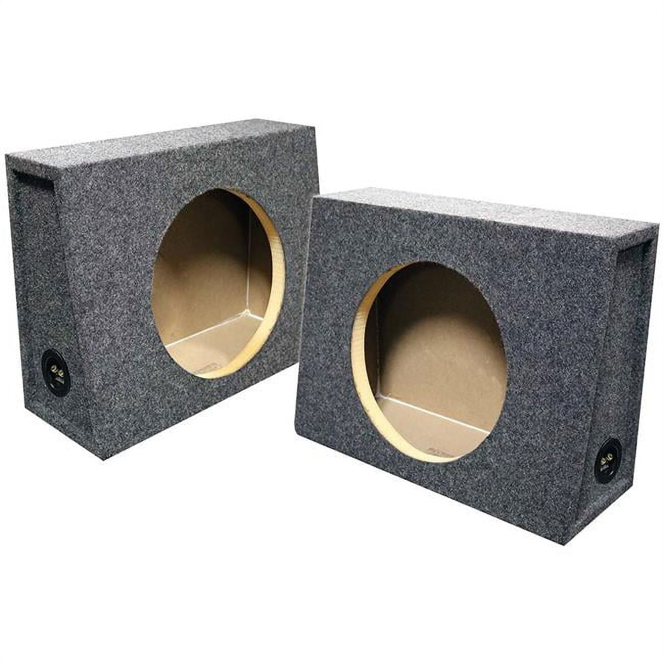 Qpower QHDTW10S 10 in. Single Behind Seat Truck Heavy Duty Woofer Boxes ...