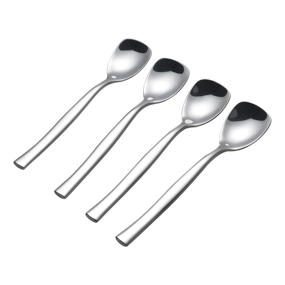 Qqbine Stainless Steel Ice Cream Gelato Yogurt Spoons 6 Pieces ...