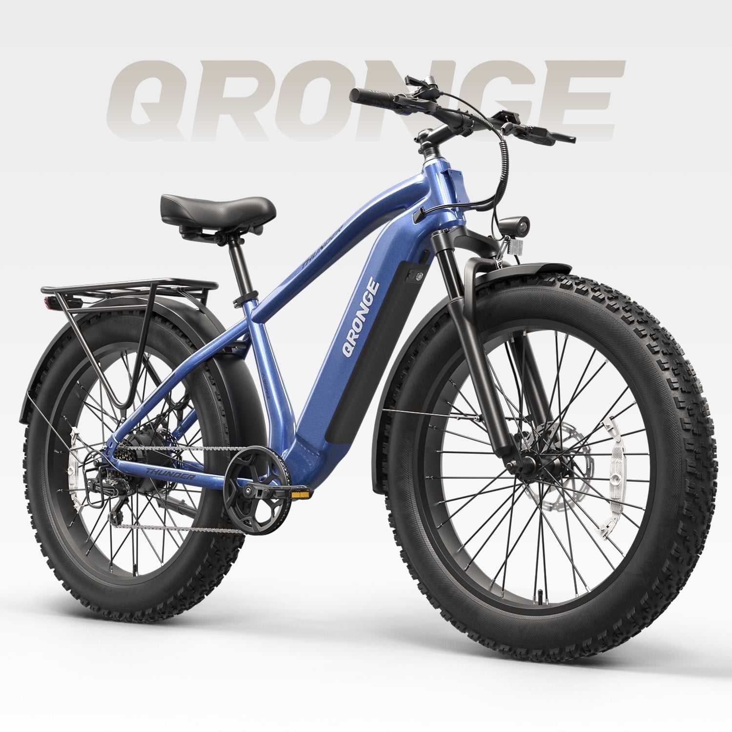 Qronge Thunder Electric Bicyles,1200W Electric Mountain Bike,26" Fat ...