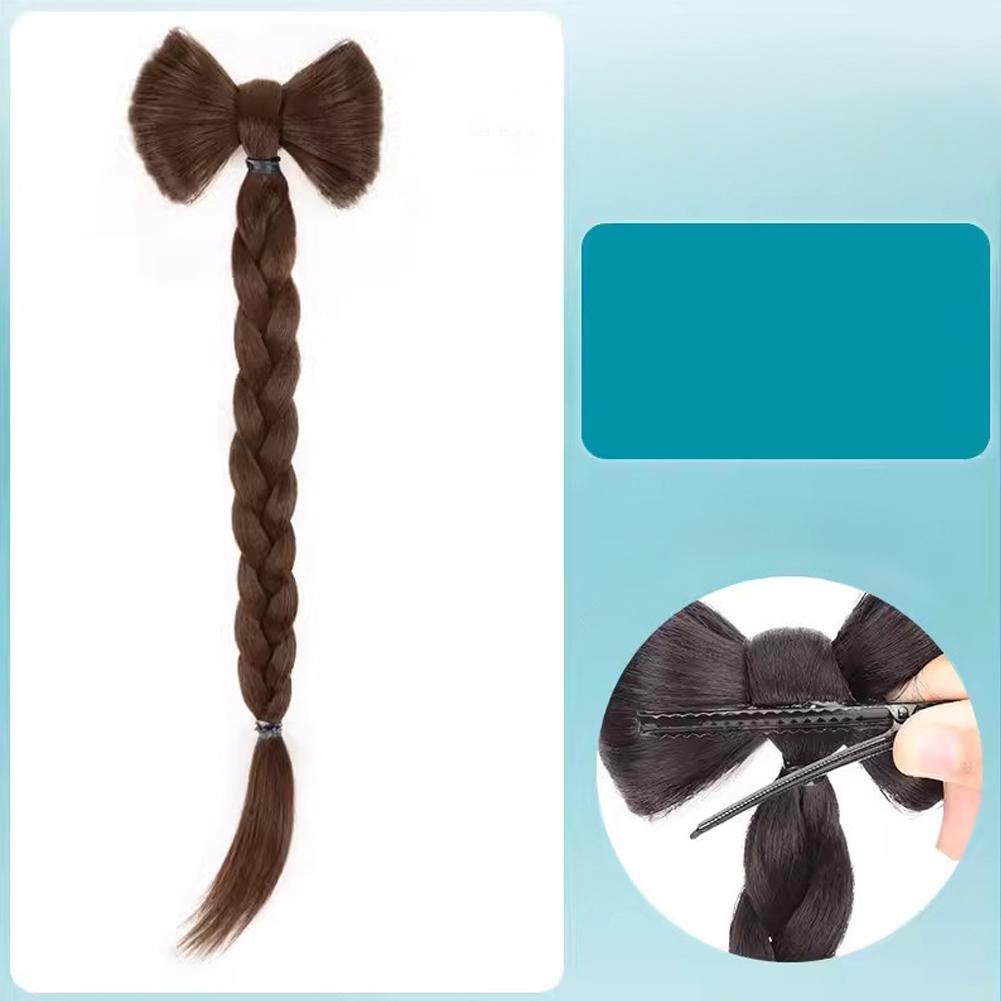 Qsnailfrr Bowtie Braid Wig Grasping Pinching Hair Ball Head Simulation ...