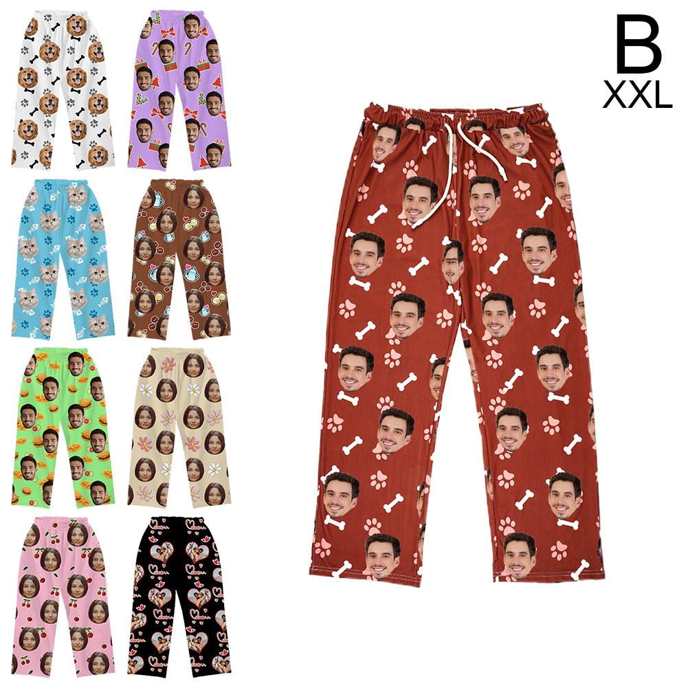 Qsnailfrr Custom Pyjama Pants with Face Photo L0Y7 - Walmart.com