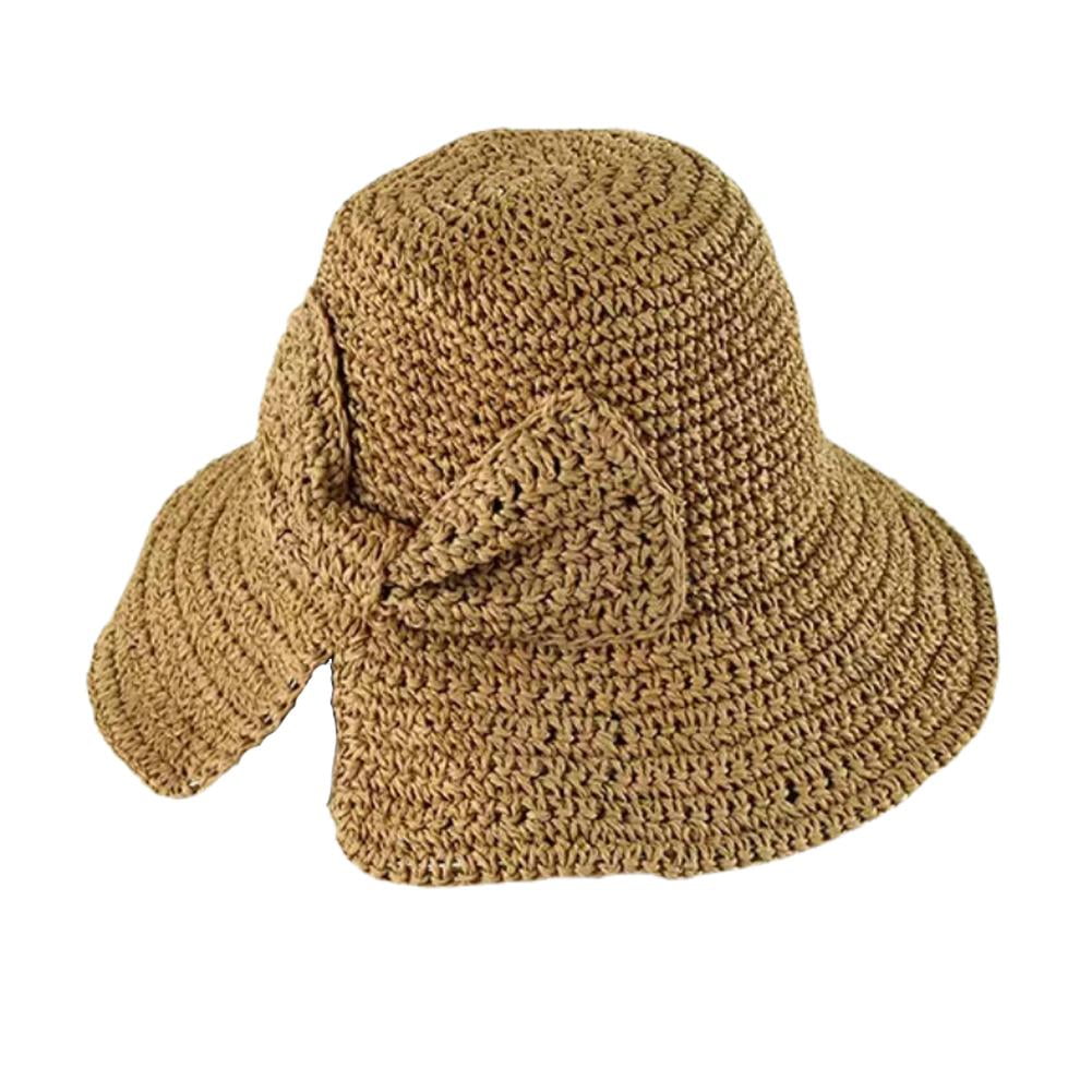 Qsnailfrr Womens Foldable Straw Sun Hat Wide Brim Upf 50 Crochet