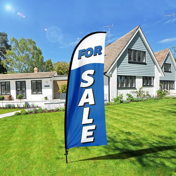 Qsum For Sale Business Flag With Pole Kit , For Sale Advertising ...