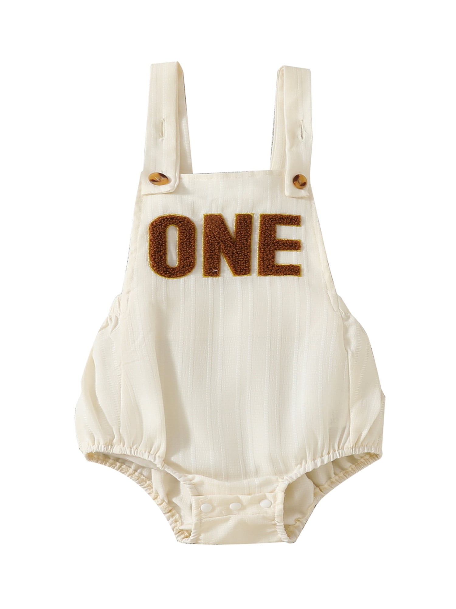 Qtinghua Baby Boy 1st Birthday Outfit Sleeveless Backless 1 Year Old ...