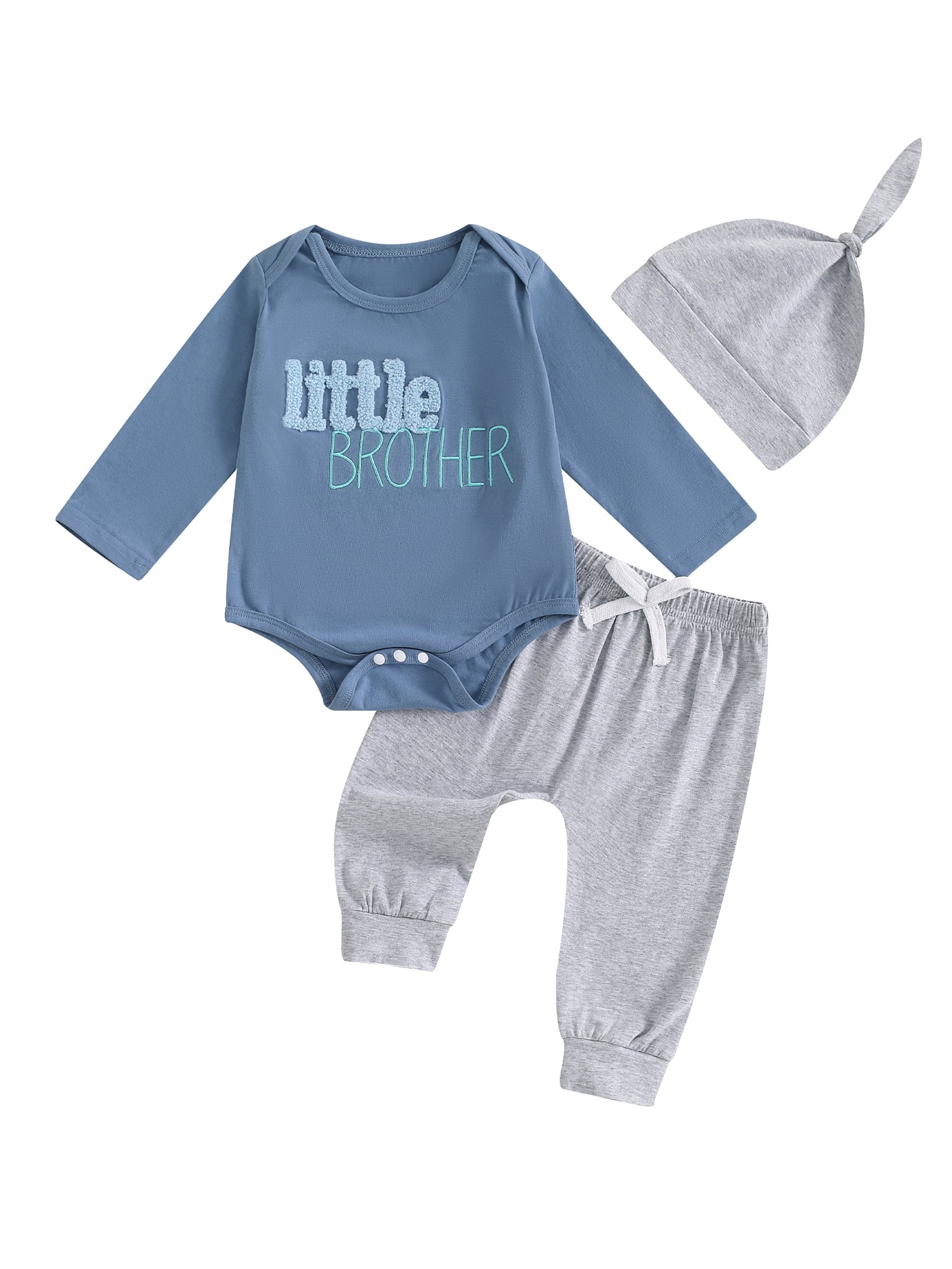 Qtinghua Big Brother Little Brother Matching Outfits Crewneck Long ...