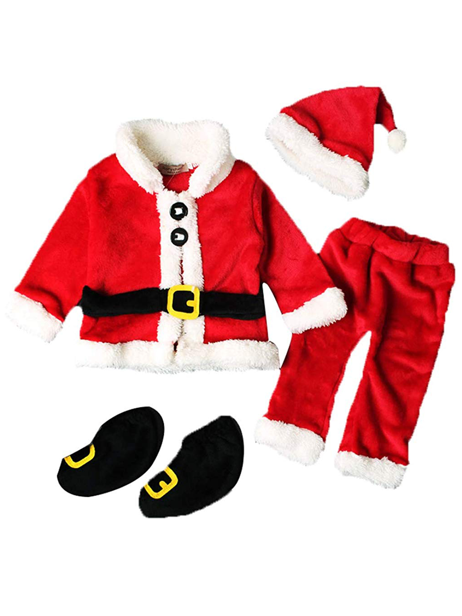 Qtinghua Infant Toddler Baby Boys Girls Christmas Santa Claus Outfits ...