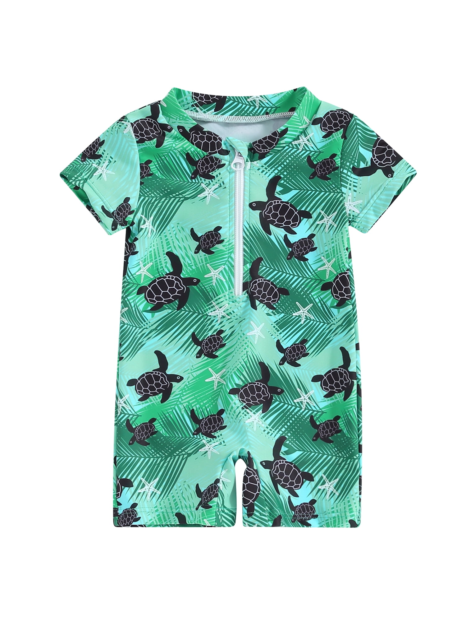 Qtinghua Newborn Infant Toddler Baby Boy Rash Guard Swimsuit Romper ...