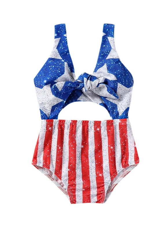 Girls Patriotic Swimsuit