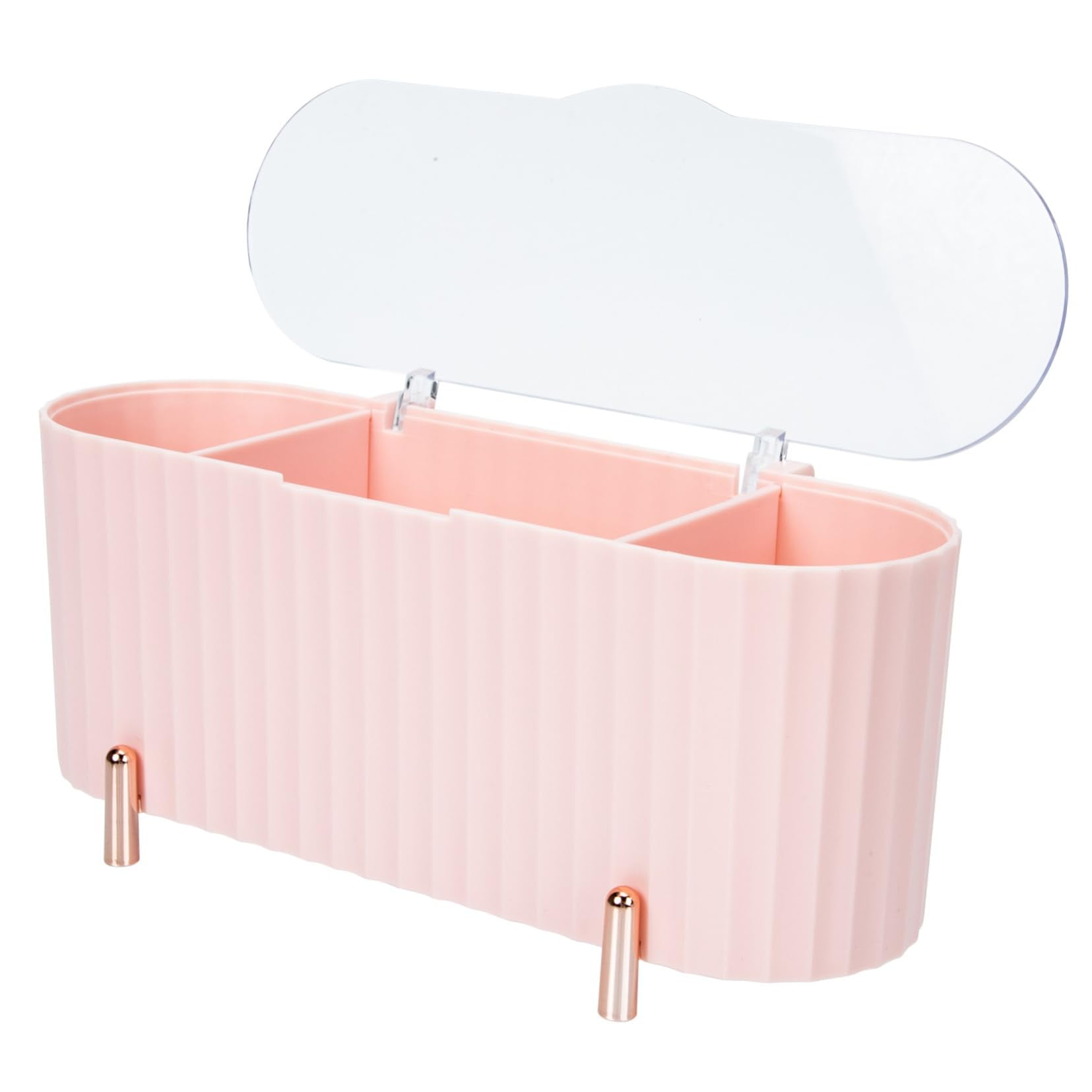 Qtip Holder Cotton Swab Holder, 3 Grids Cotton Ball and Swab Holder ...