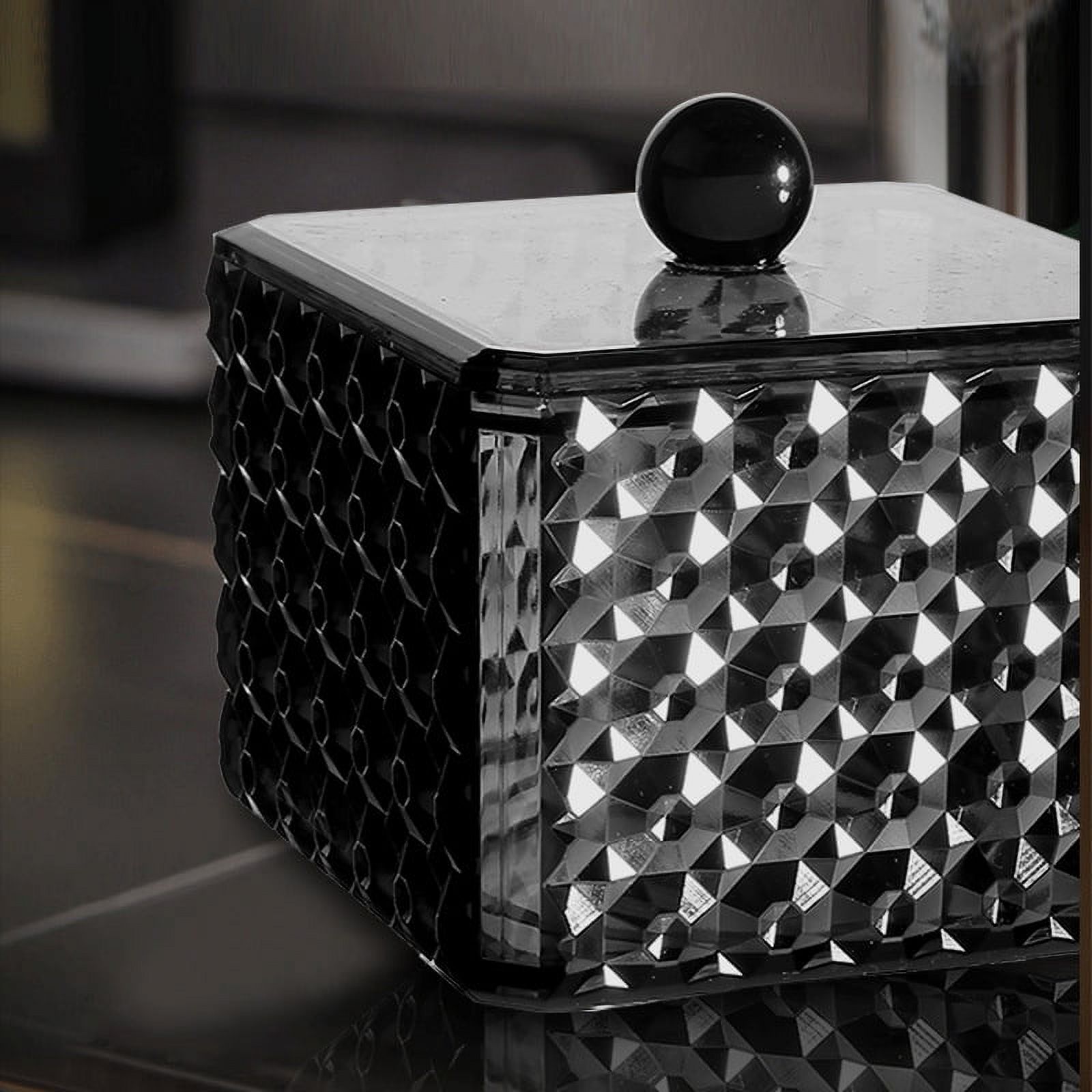 Storage Organizer - 2 Grids Separate Cotton Swabs Dispenser Qtips ...