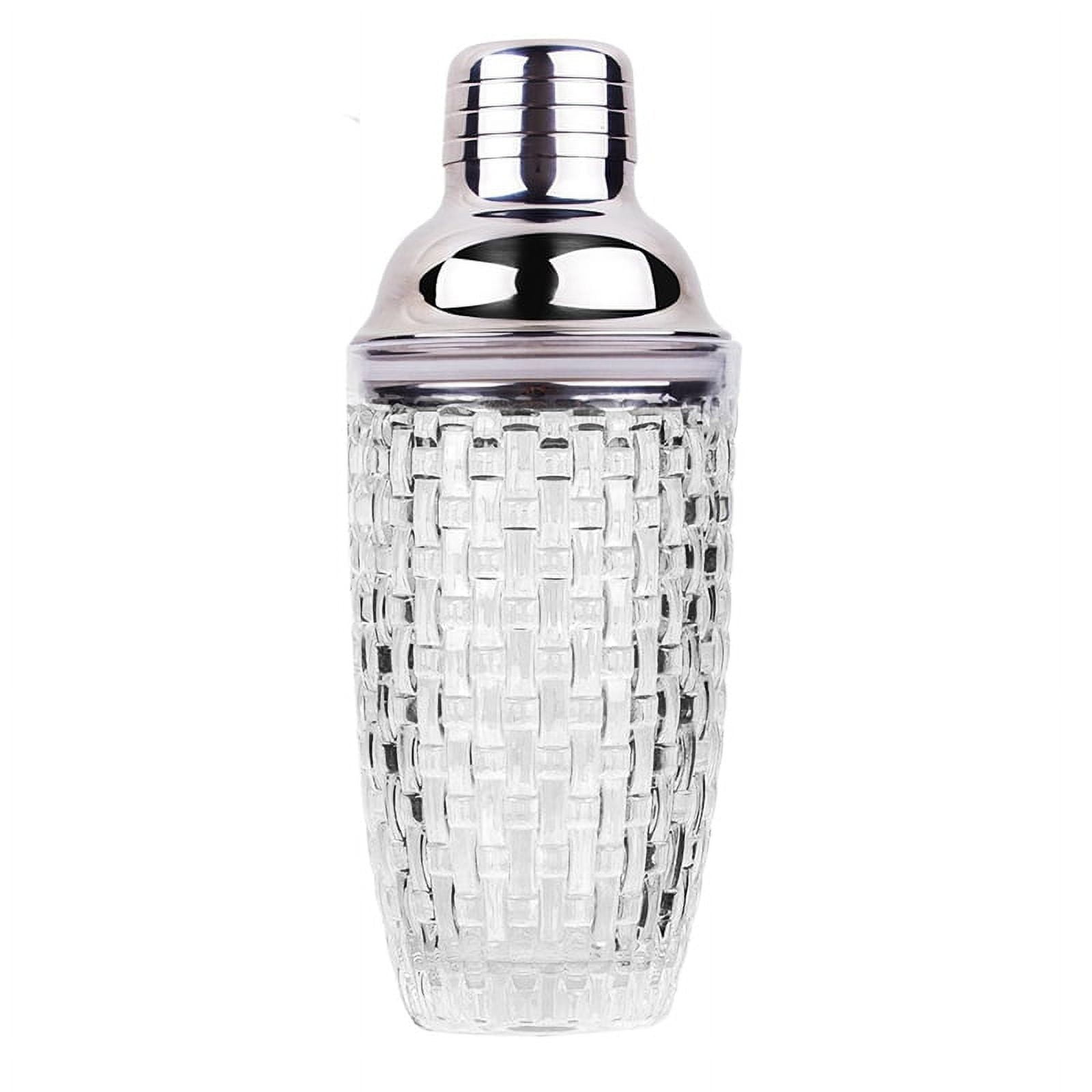Qtmnekly 13Oz Glass Cocktail Shaker Set - Glass Shaker for Cocktails ...