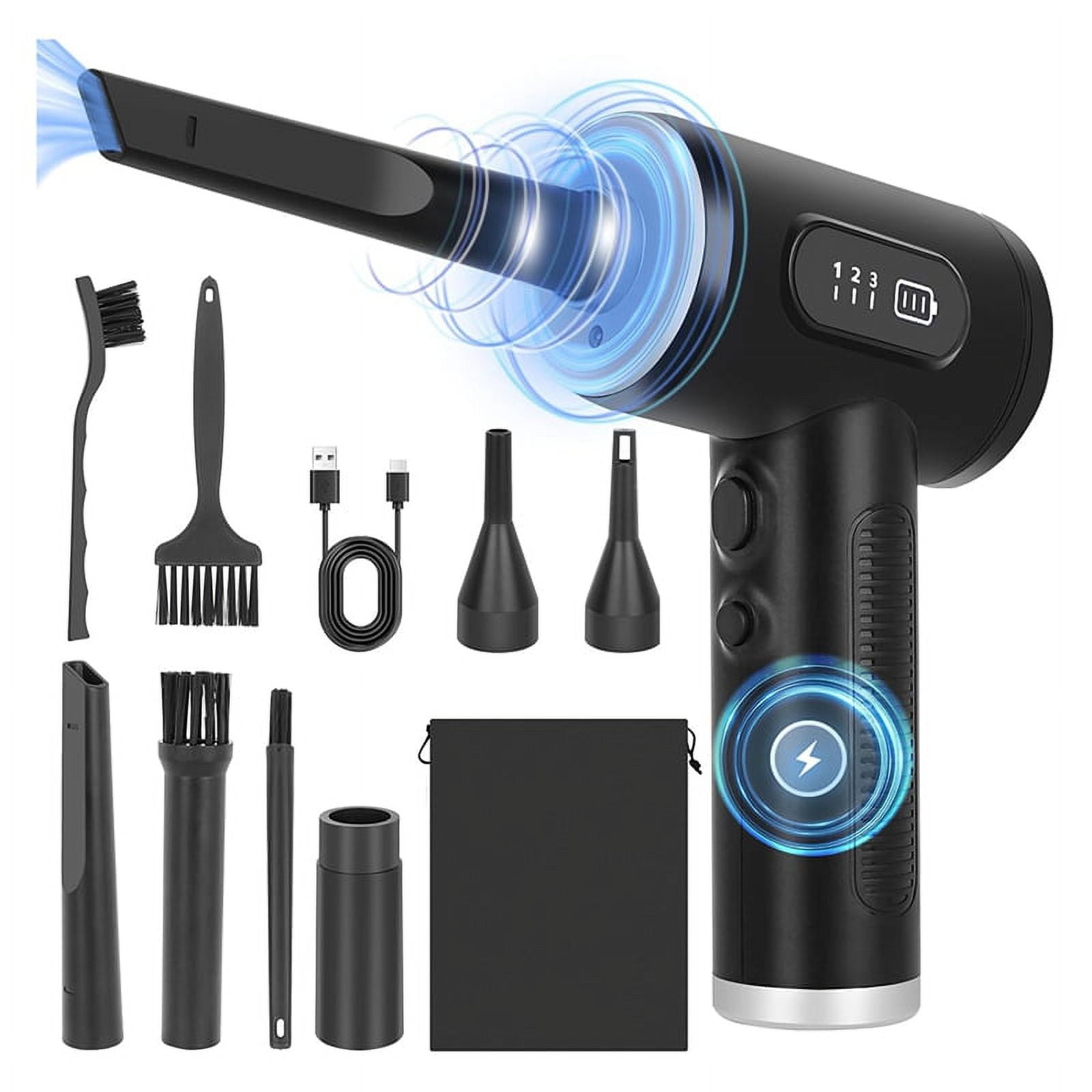 2-In-1 Electric Compressed Air Duster, Cordless Air Duster and Vacuum ...