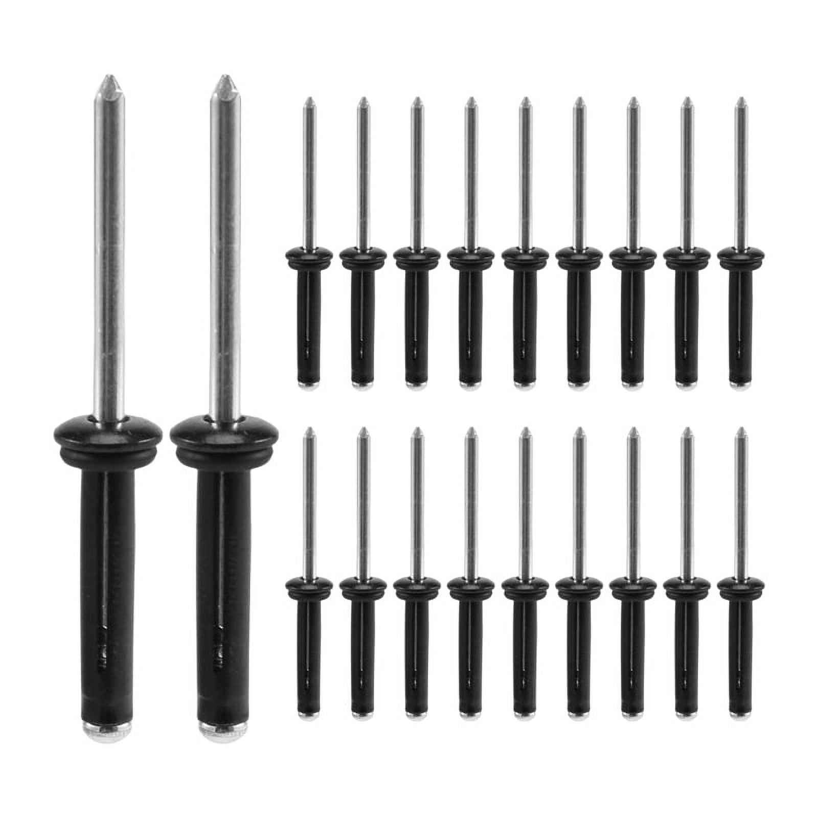 Qtmnekly 20 Pcs Tri-Grip Rivet with 20 O Rings Long Grip Tri-Fold Tri ...