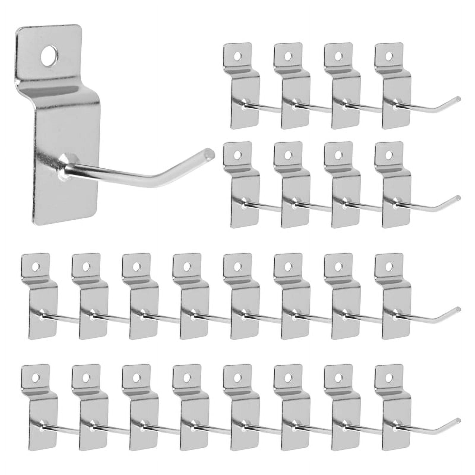 25 x Single Hook Pin Shop Display Fitting Hanger 50mm Silver Stainless ...