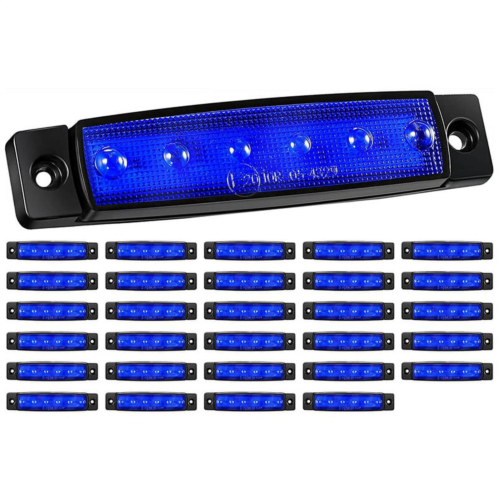 30 Pieces LED Marine Boat Lights 12V 6 LED Waterproof Marine Lights ...