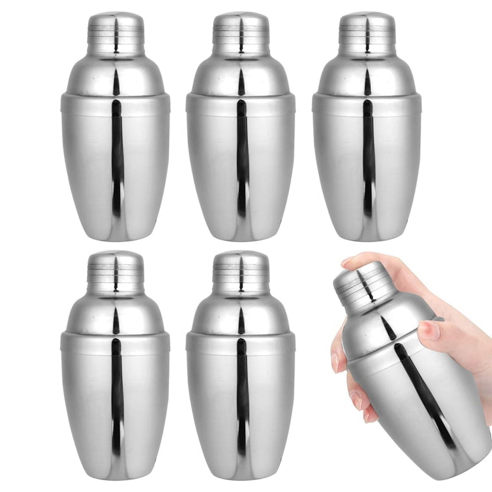 6PCS Mini Cocktail Shaker, Drink Shakers Cocktail,Stainless Mini Shaker ...