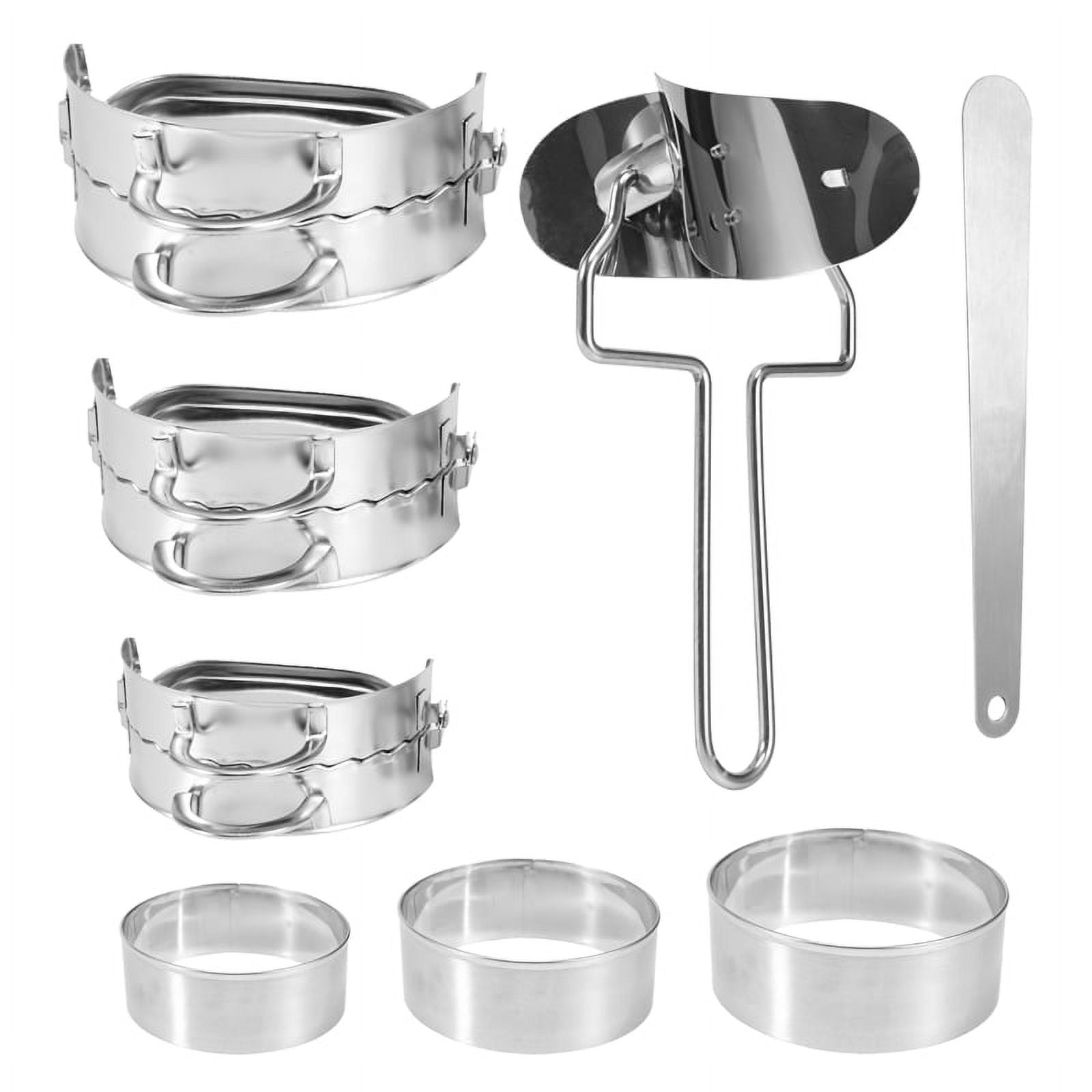 Qtmnekly Dumplings Maker 8 Pcs, Press Mold Set and Cutter for Chinese ...
