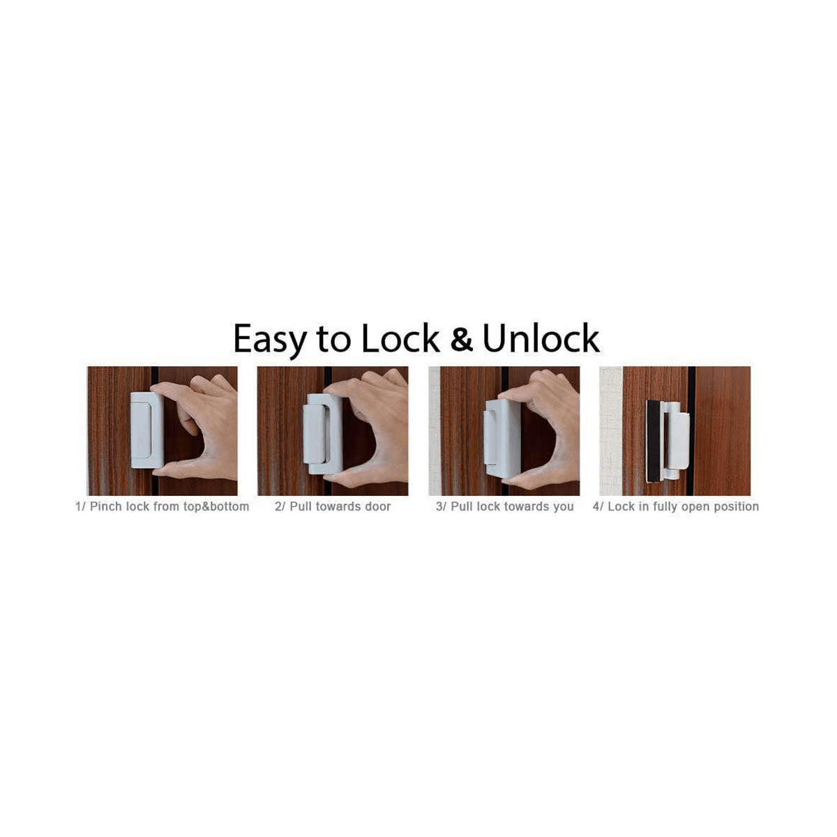 Qtmnekly Home Security Door Lock Child Safety Door Reinforcement Lock ...