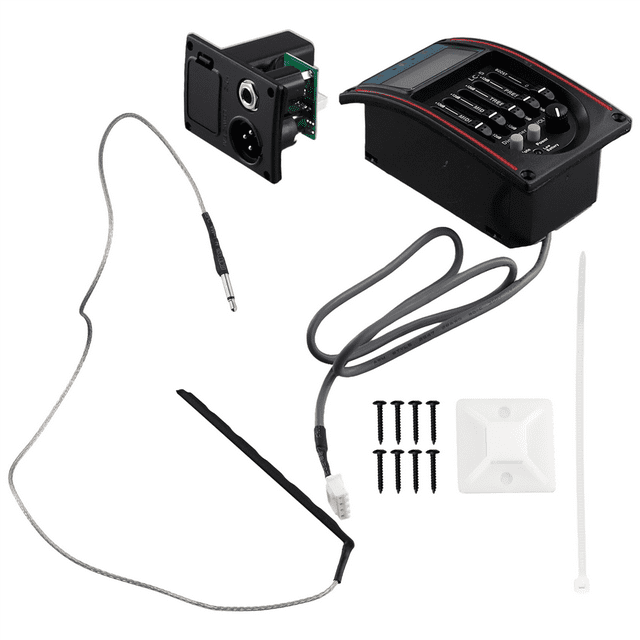 Qtmnekly LC-5 5 Bands Guitar Pickup EQ Equalizer Acoustic Guitar Preamp ... Qtmnekly LC-5 5 Bands Guitar Pickup EQ Equalizer Acoustic Guitar Preamp ...