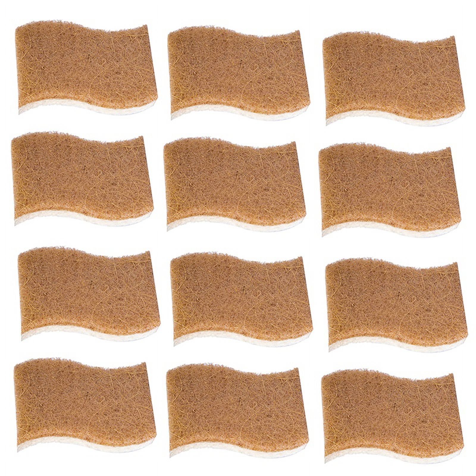 Qtmnekly Natural Scrub Sponges Kitchen , Non-Scratch Cleaning Sponges ...
