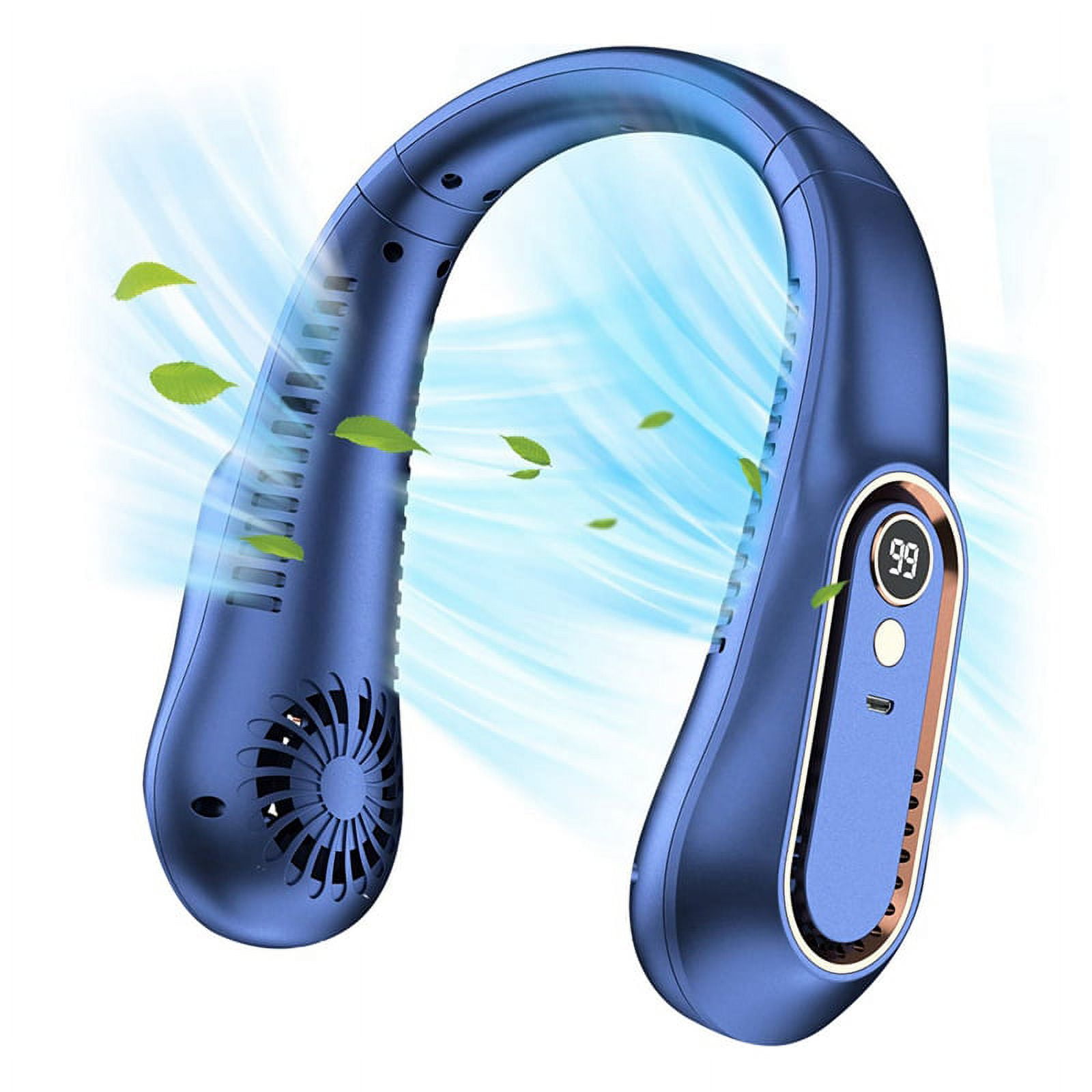 Qtmnekly Portable Neck Fan, Newest Bladeless Rechargeable Neck Fans ...