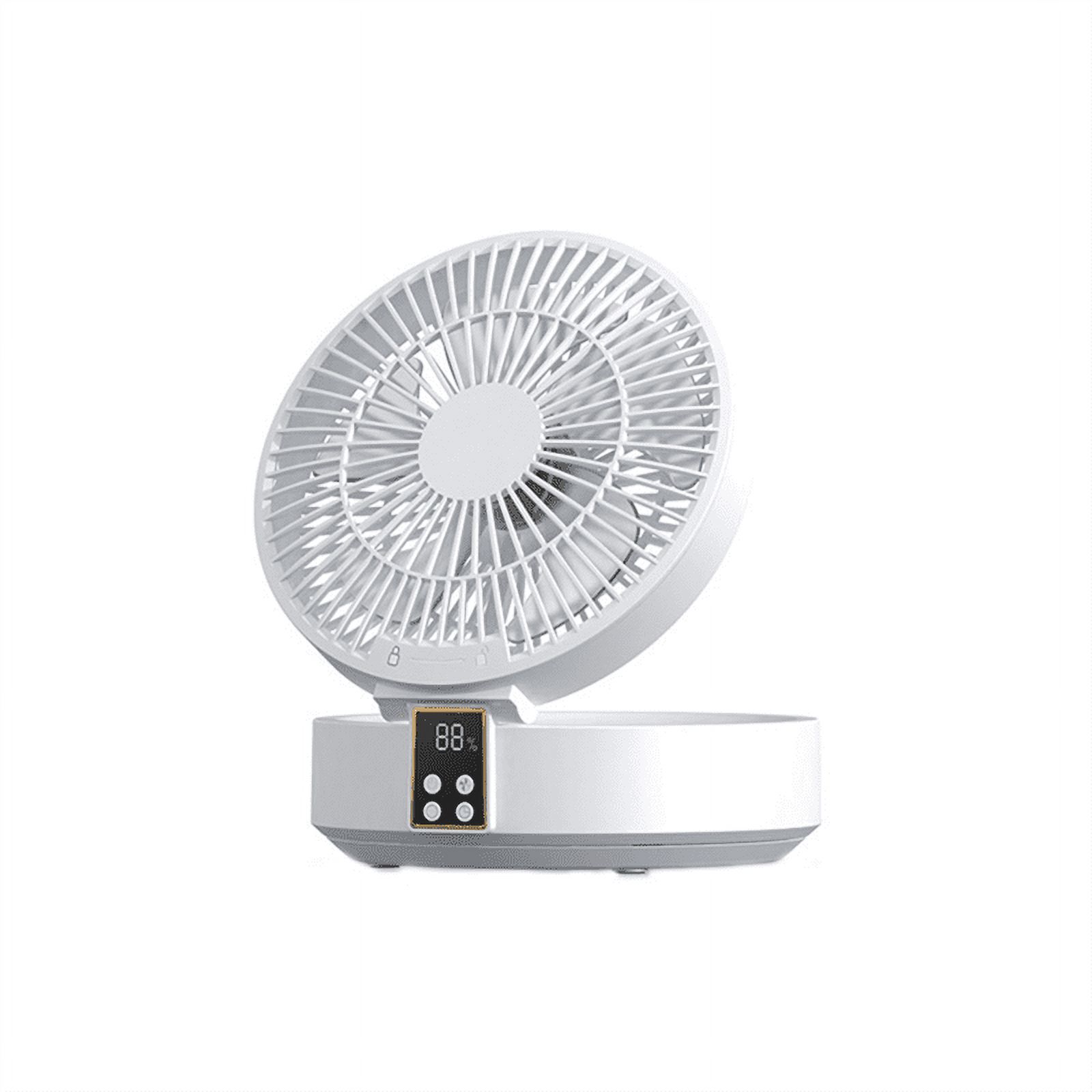 Qtmnekly Remote Control Wireless Circulating Air Cooling Fan with LED ...