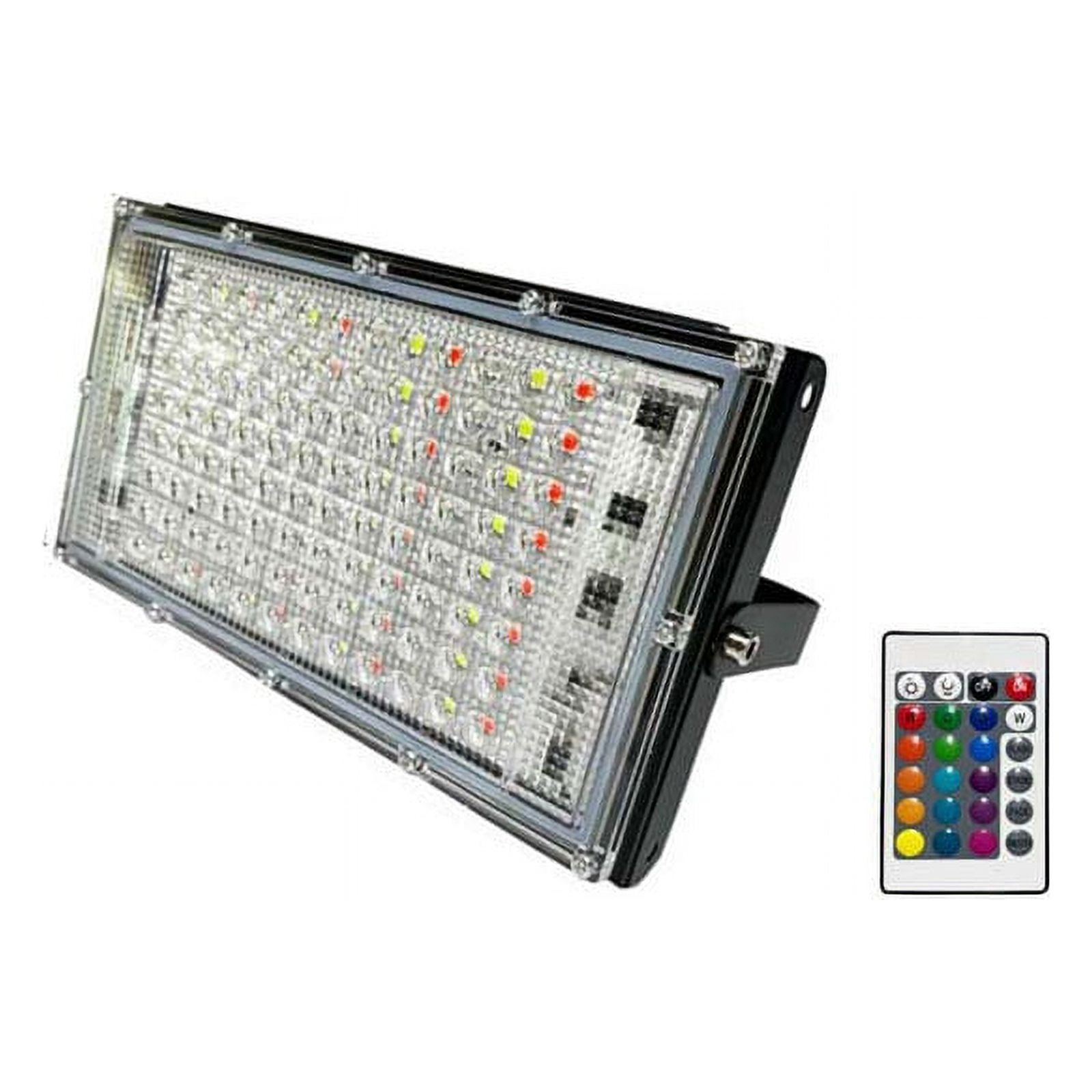 Qtmnekly Remote LED FloodLight Reflector Light Lamp Waterproof IP65 ...