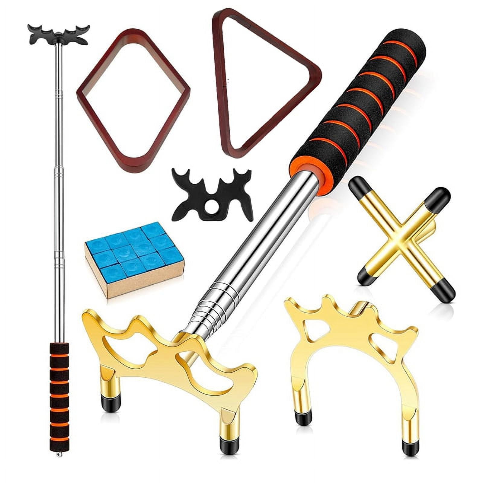 Qtmnekly Retractable Billiards Pool Cue Stick Bridge with 3Pcs ...