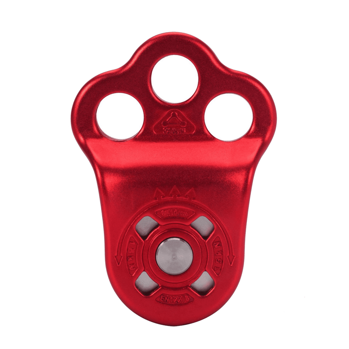 Qtmnekly Rock Climbing Pulley 3 Holes Aluminum Alloy Climbing Bearing ...