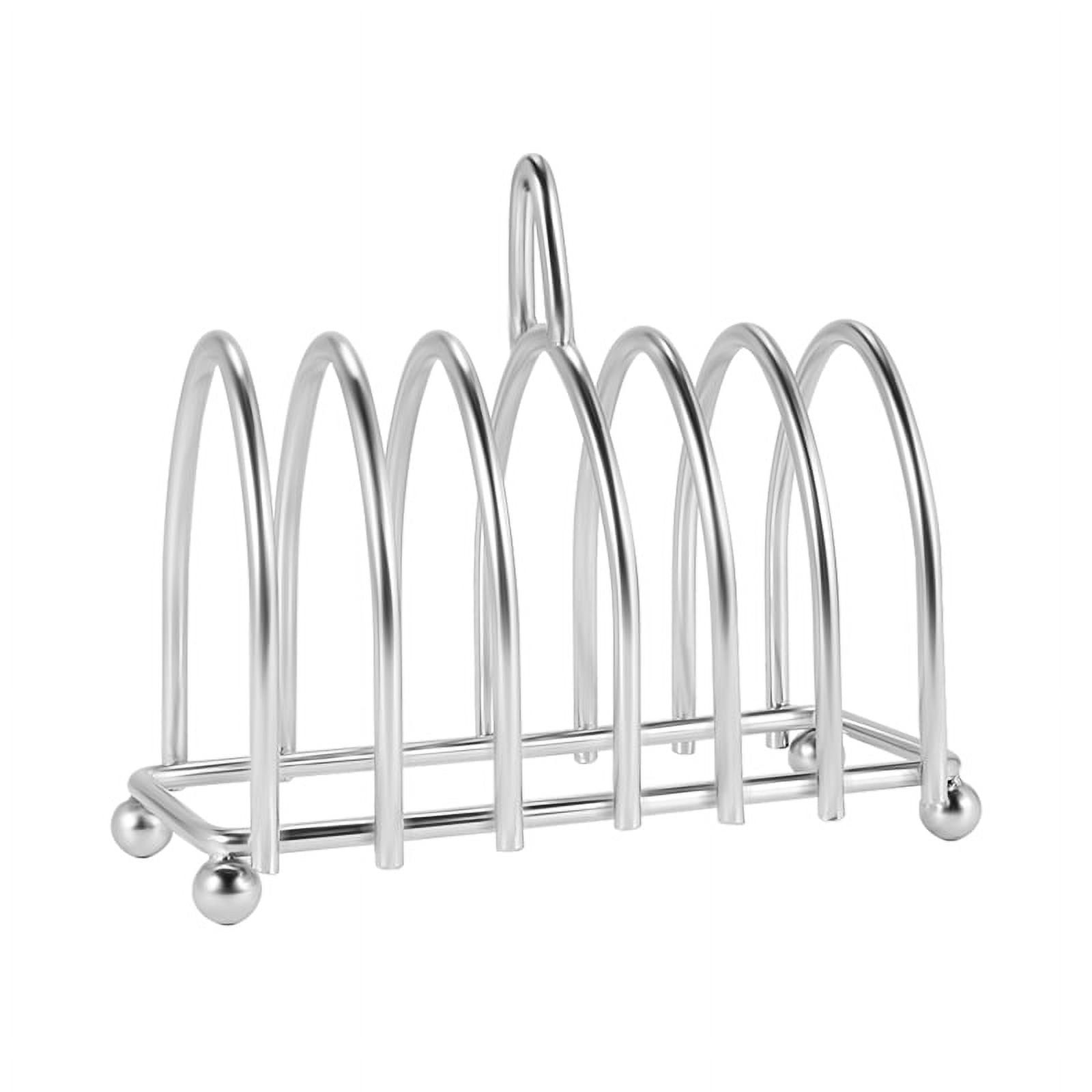 Qtmnekly Toast Bread Rack Holder 6 Slice Stainless Steel Toast Rack ...