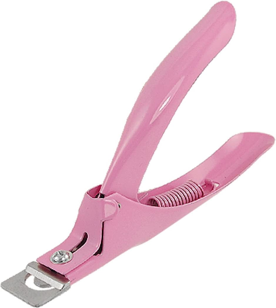 Qtqgoitem Acrylic False Nail Clipper UV Gel Edge Tips Pink Cutter ...