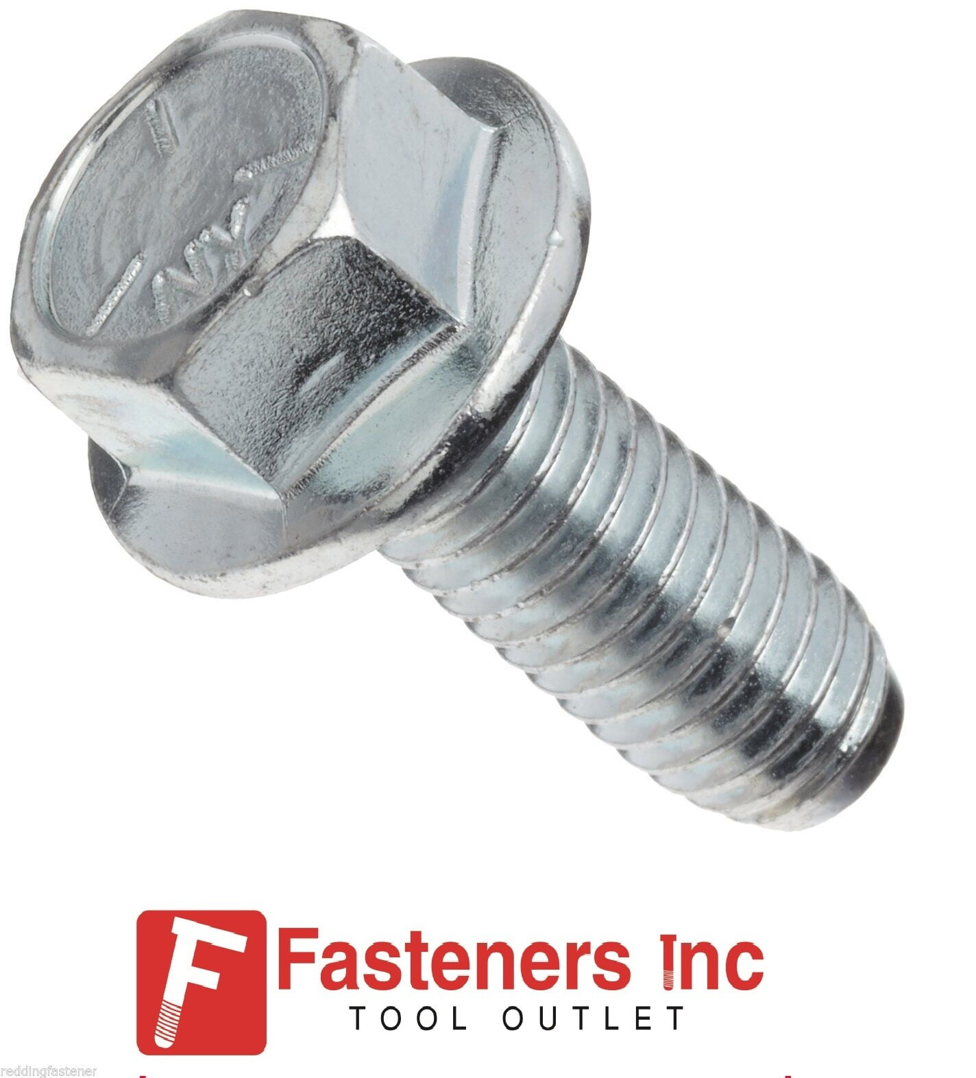 (Qty 2,300) 1/4"-20 x 3/4" Grade 5 Hex Flange Screw with Serration Zinc ...