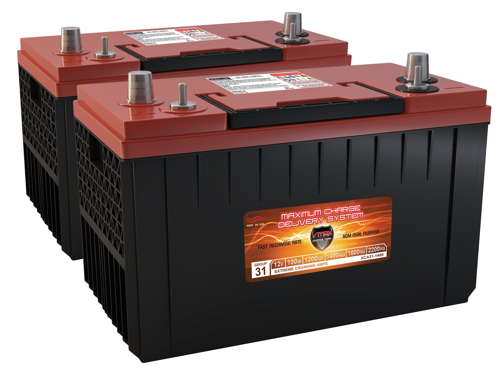 Qty 2 XCA31-1400 AGM Marmon Truck Group 31 Gas Diesel Semi Truck Bus ...